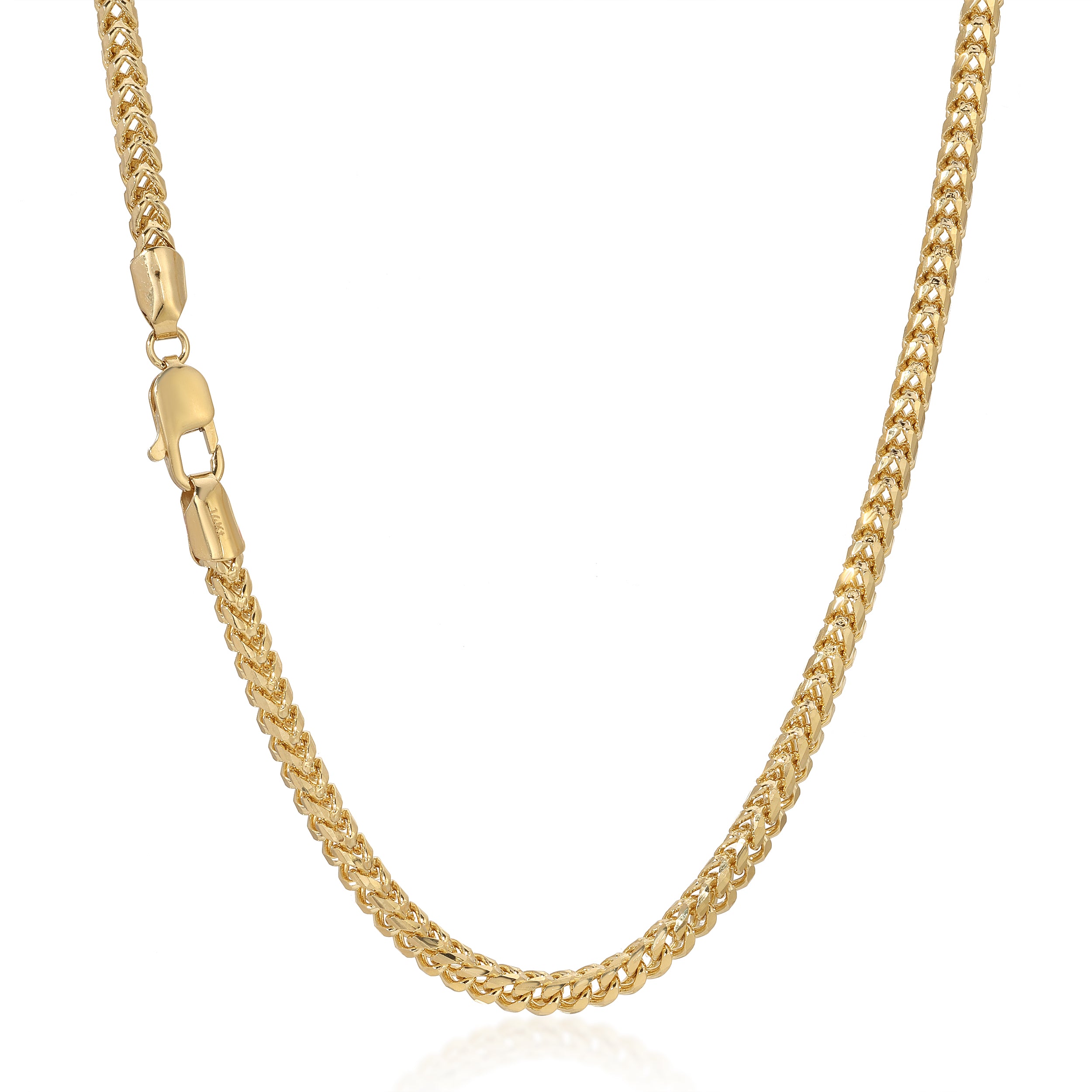 USA 4.0MM Foxtail Franco Chain (Diamond Cut)
