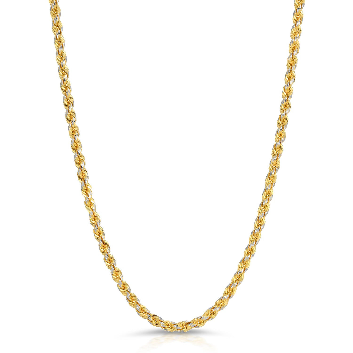 3.0MM Rope Chain (Prism Cut) – Saints Gold